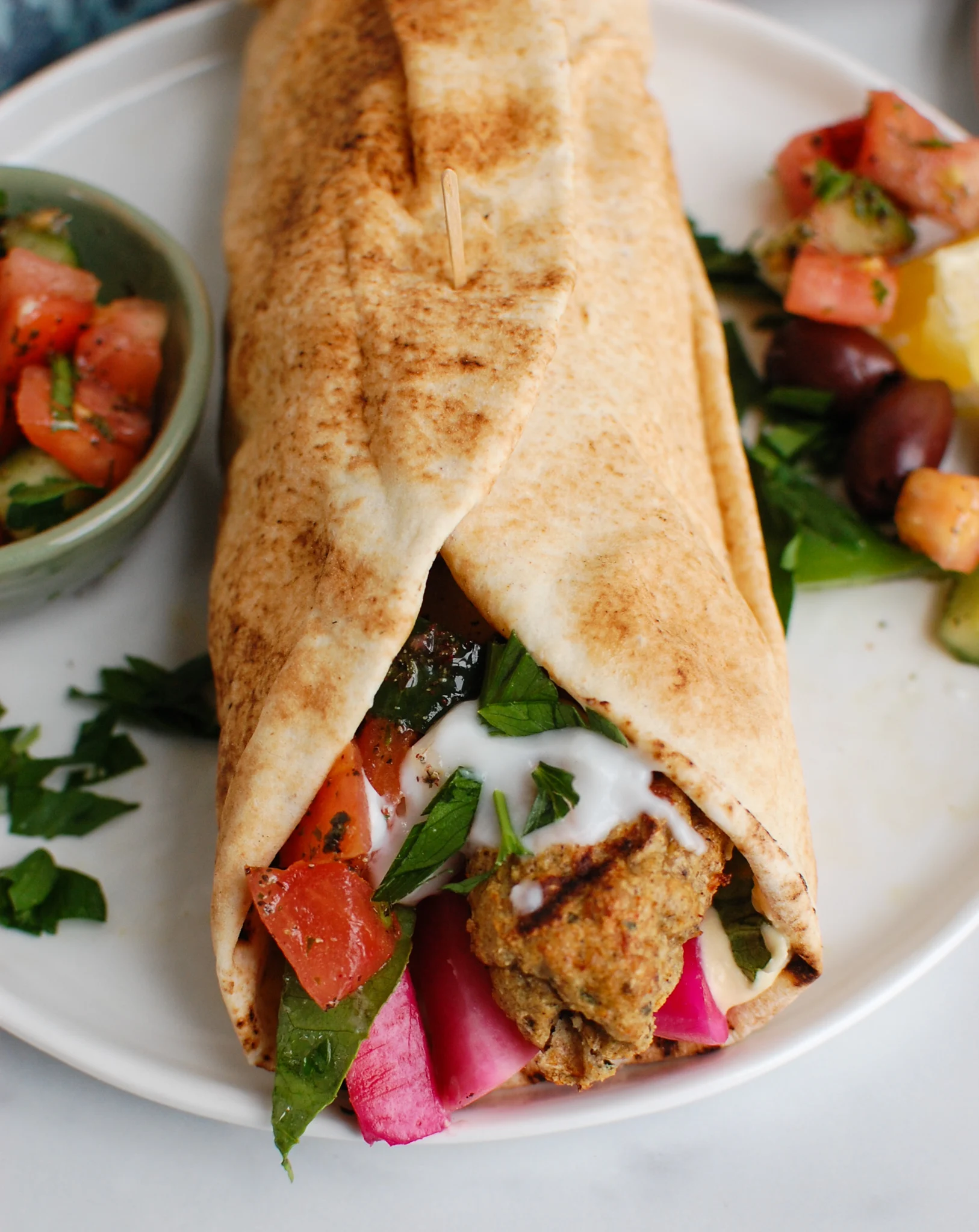 Chicken Kefta Wraps – Oliver Eats